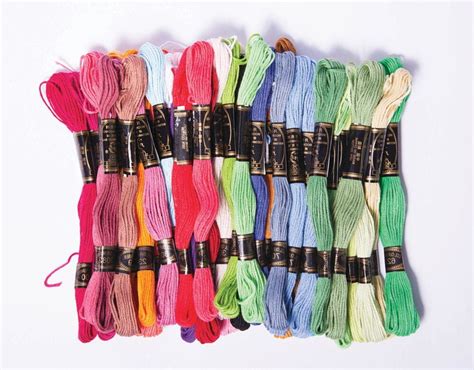 Embroidery Threads Assorted Colours