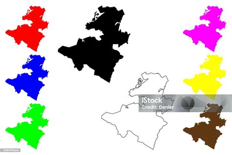 세인트 존스 도시 지도 벡터 일러스트 레이 션 낙서 스케치 세인트 존스 지도 검은색에 대한 스톡 벡터 아트 및 기타 이미지 Istock