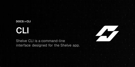 Cli Shelve Docs