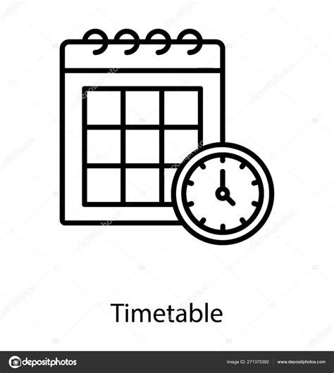 Time Table Vector Stock Vector Image By ©vectorspoint 271375392 Time Table Vector Stock Vector Image By ©vectorspoint 271375392