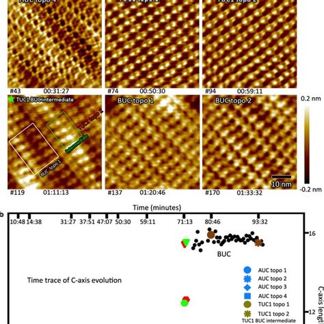Ligand Triggered Crystal Lattice Transition Observed By Afm A The Download Scientific Diagram