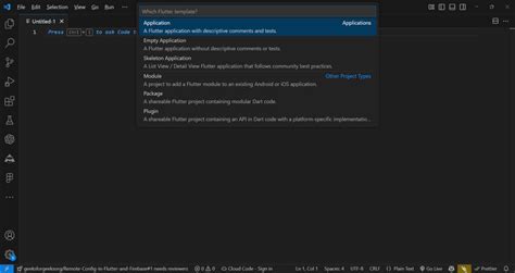 Creating A Simple Application In Flutter Geeksforgeeks