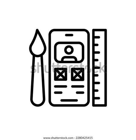 Ui Ux Design Icon Vector Illustration Stock Vector Royalty Free 2280425415 Shutterstock
