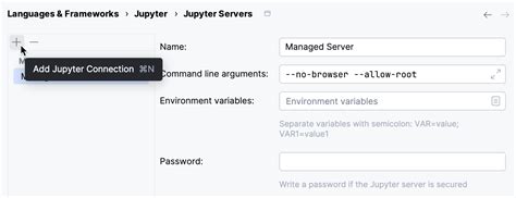 管理 Jupyter Notebook 服务器 Intellij Idea 文档