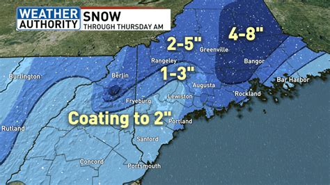 Winter Is Back Heavy Snow Headed To Parts Of Maine Wednesday Night