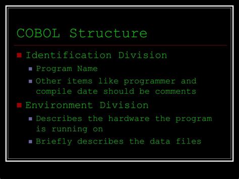 Ppt The Future Of The Cobol Programming Language Powerpoint