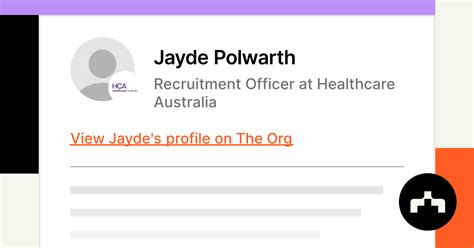 Jayde Polwarth Recruitment Officer At Healthcare Australia The Org