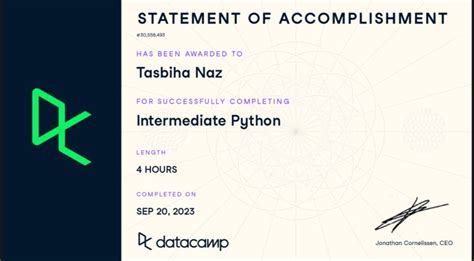 Tasbiha Siddiqui On Linkedin Python Datascience Datacamp
