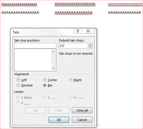 Vertical Lines In Word Microsoft Word