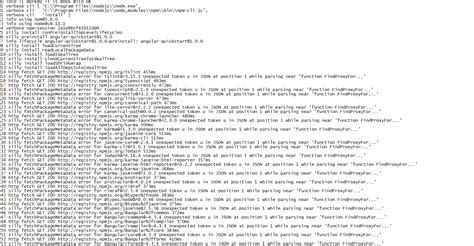 Unexpected Token U In Json At Position 1 While Parsing Near Function Findproxyfor 1 · Issue