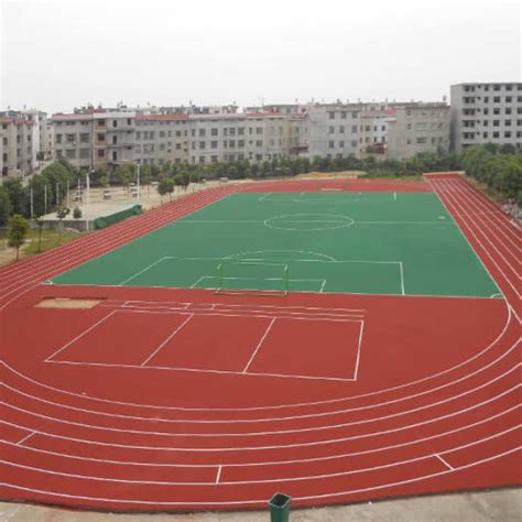 测量塑胶跑道运动场尺寸方法及面积 上海荣跃体育场地工程有限公司