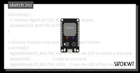 LED BUILTIN Wokwi ESP STM Arduino Simulator
