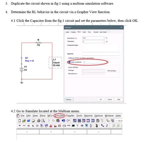 Solved Rl Circuits Using Dc Source Fig 1 Series Rl Circuit
