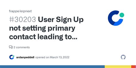 User Sign Up Not Setting Primary Contact Leading To Duplicate Customer Entries · Issue 30203