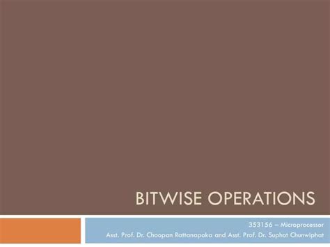 Ppt Bitwise Operations Powerpoint Presentation Free Download Id Ppt Bitwise Operations Powerpoint Presentation Free Download Id