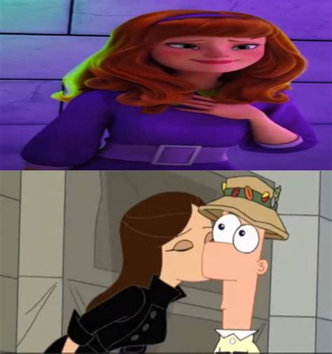 Daphne Is Heart Warmed By Vanessa Kissing Ferb By Adamhatson On Deviantart