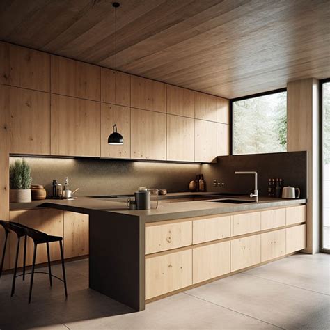 Modern Light Wood Kitchen Cabinets Wood Kitchen Cabinets Modern