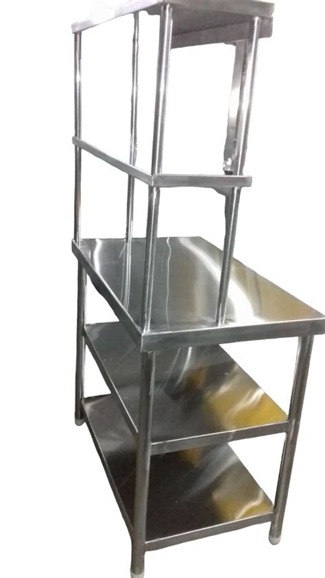 Silver Stainless Steel Kitchen Working Table For Restaurant Size