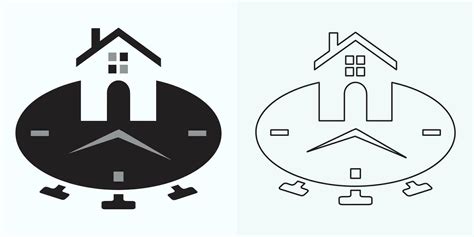 Clock Icon In Flat Style Timer On Color Background Vector Design