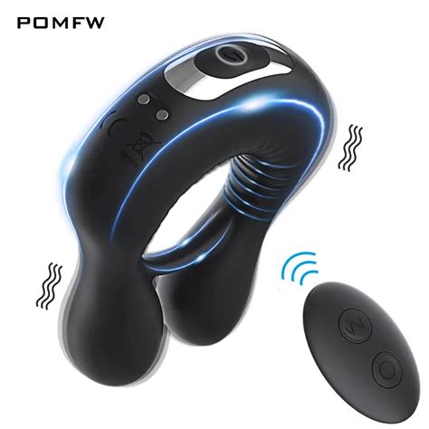 Wireless Remote Control Cock Ring For Men Vibrating Penis