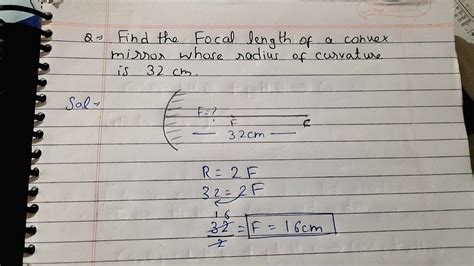 Relationship Between Radius Of Curvature And Focal Length Diagram