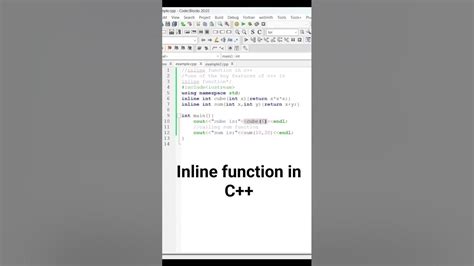 9100 C Tutorial Inline Function In C Coding Cpp Share Youtube