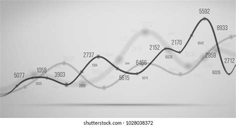 Big Data Visualization Abstract Graphic Consisting Stock Vector