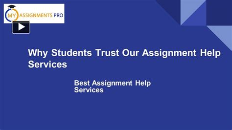 Best Assignment Help Services Presentation Free To Download