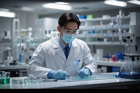 Premium AI Image Biochemistry Lab Exploration