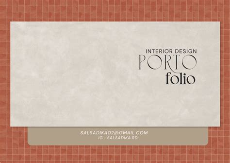 Portofolio Interior Design Behance In 2025 Portfolio Template