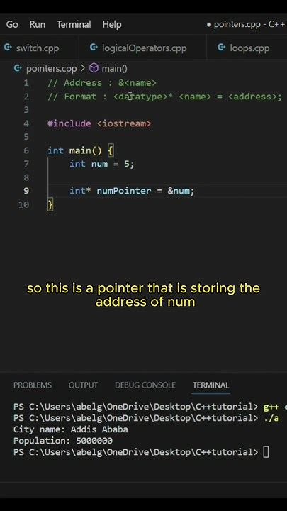 Pointers And Addresses In C Full Video Out Now Shorts Cprogramming