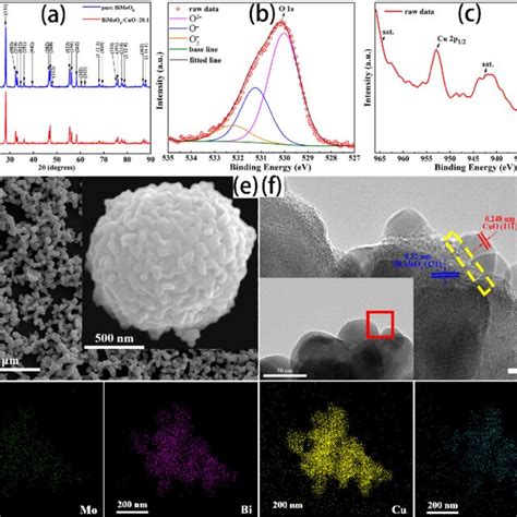 A The Xrd Patterns Of Pristine γ Bi 2 Moo 6 And γ Bi 2 Moo 6 Download Scientific Diagram