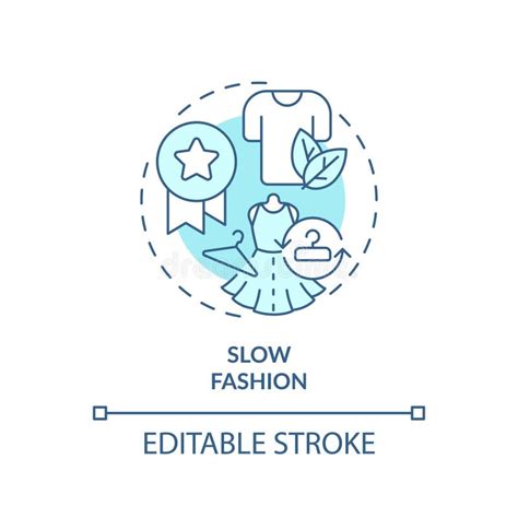 2d Customizable Thin Line Icon Slow Fashion Concept Stock Illustration Illustration Of
