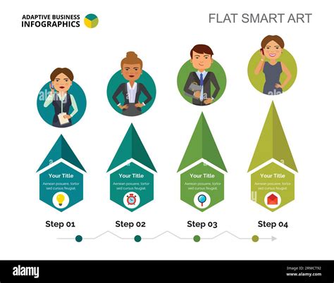 Step Chart Slide Template Stock Vector Image Art Alamy