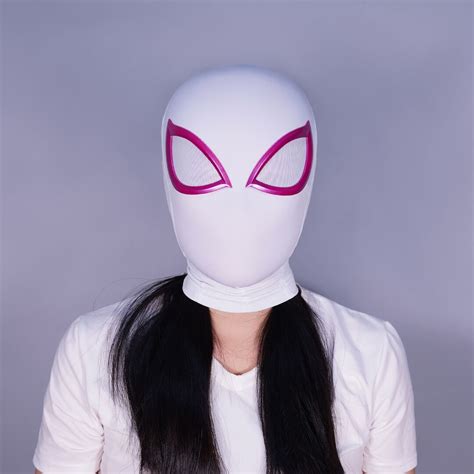 Gwen Spider Man Masque Anime Cosplay Couvre Chef Portable The Amazing