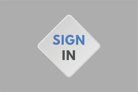 Sign In Text Button Sign In Sign Icon Label Sticker Web Buttons