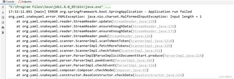 Orgyamlsnakeyamlerroryamlexception Javaniocharset