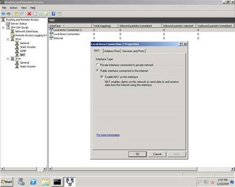 Using Windows Server System Like Router NAT