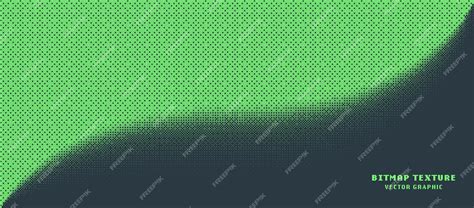 Premium Vector Dither Pattern Bitmap Texture Smooth Curved Border