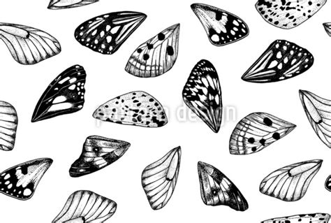 Butterfly Wings Seamless Vector Pattern Design