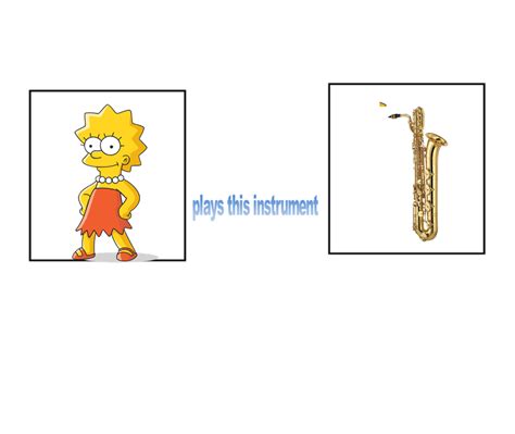 Lisa Simpson Plays The Baritone Saxophone Plays This Instrument