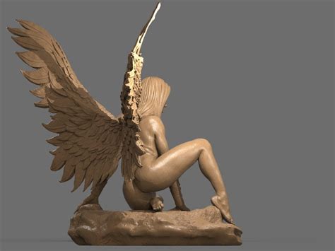 Wing NSFW Fawal Sexy STL OBJ Print In D In Any Size Unique Sex Decor Etsy