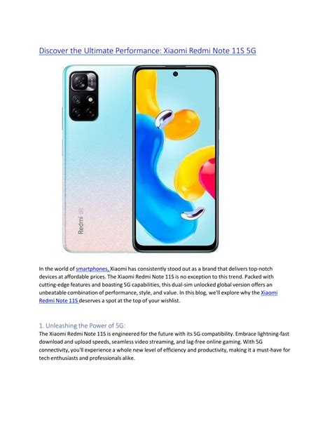 Ppt Xiaomi Redmi Note 11s Dual Sim Unlocked Global Version 5g