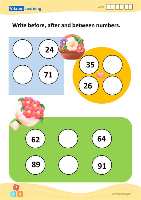 Numbers In Between Worksheet Before And After Counting Worksheets For