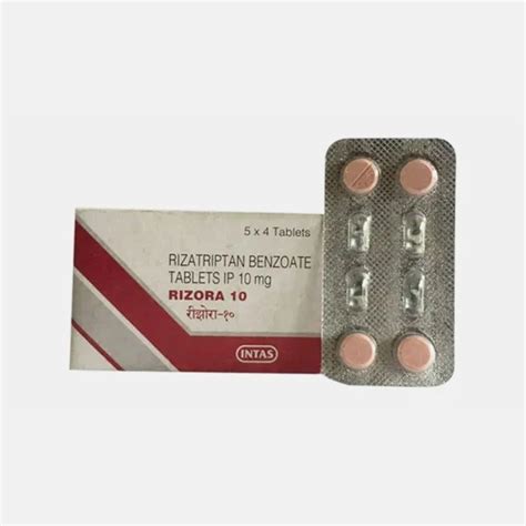 5 Mg 10 Mg Rizora Rizatriptan Benzoate Tablets At Rs 100strip In