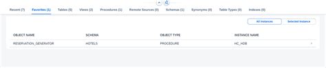 Browse And Explore Catalog Objects With The Database Objects App Sap