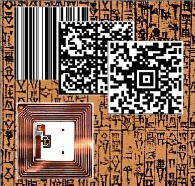 1D Barcode 2D Data Matrix And Aztec Codes And A Passive RFID Tag On Download Scientific