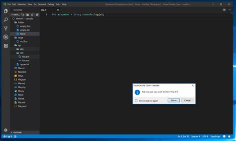 readonly filesystems should not show move file confirmation · issue 53072 · microsoft vscode