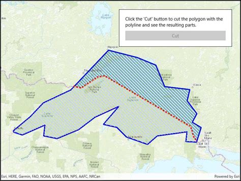 Cut Geometry ArcGIS Maps SDK For NET Esri Developer