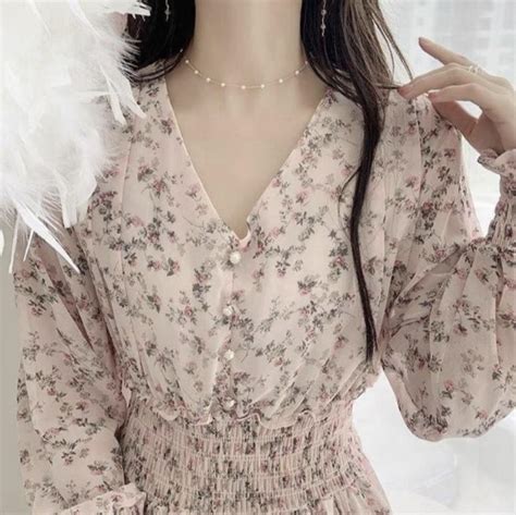 여성 원피스 롱 플라워 패턴 러블리 잔꽃무늬 쉬폰 하객룩 데일리 나들이 여행룩 캠퍼스